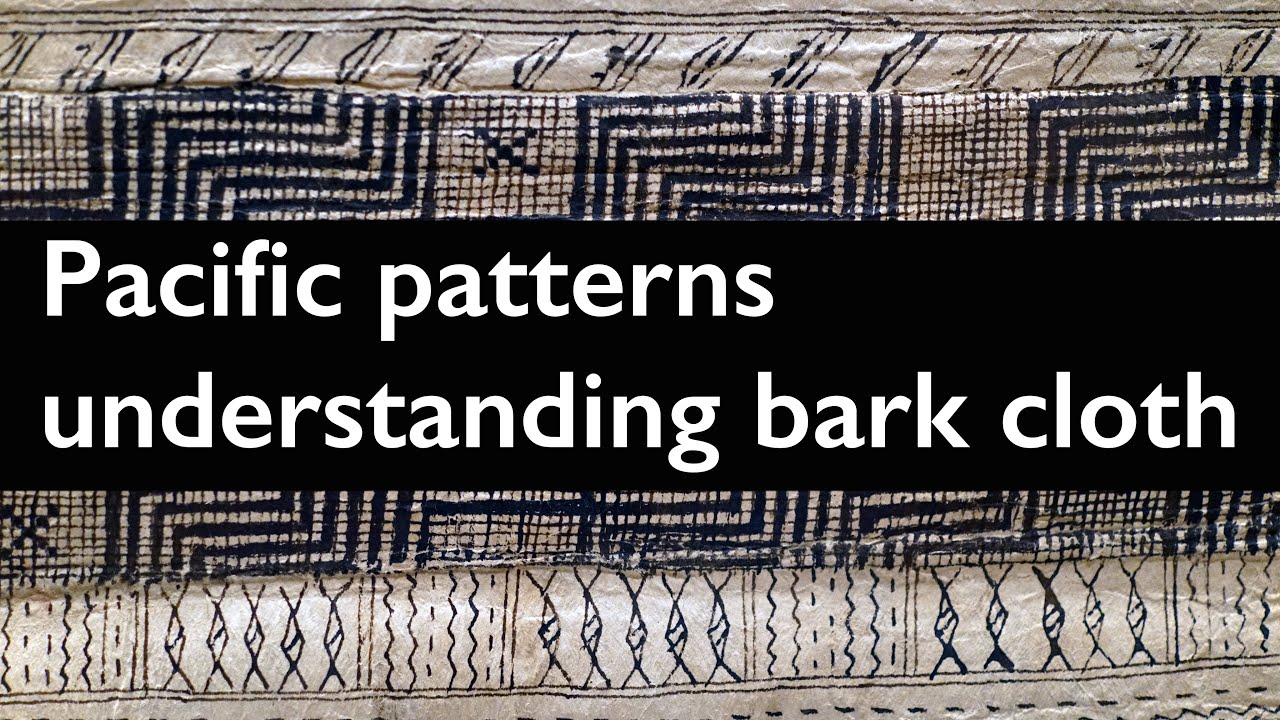 Pacific patterns: understanding bark cloth - YouTube