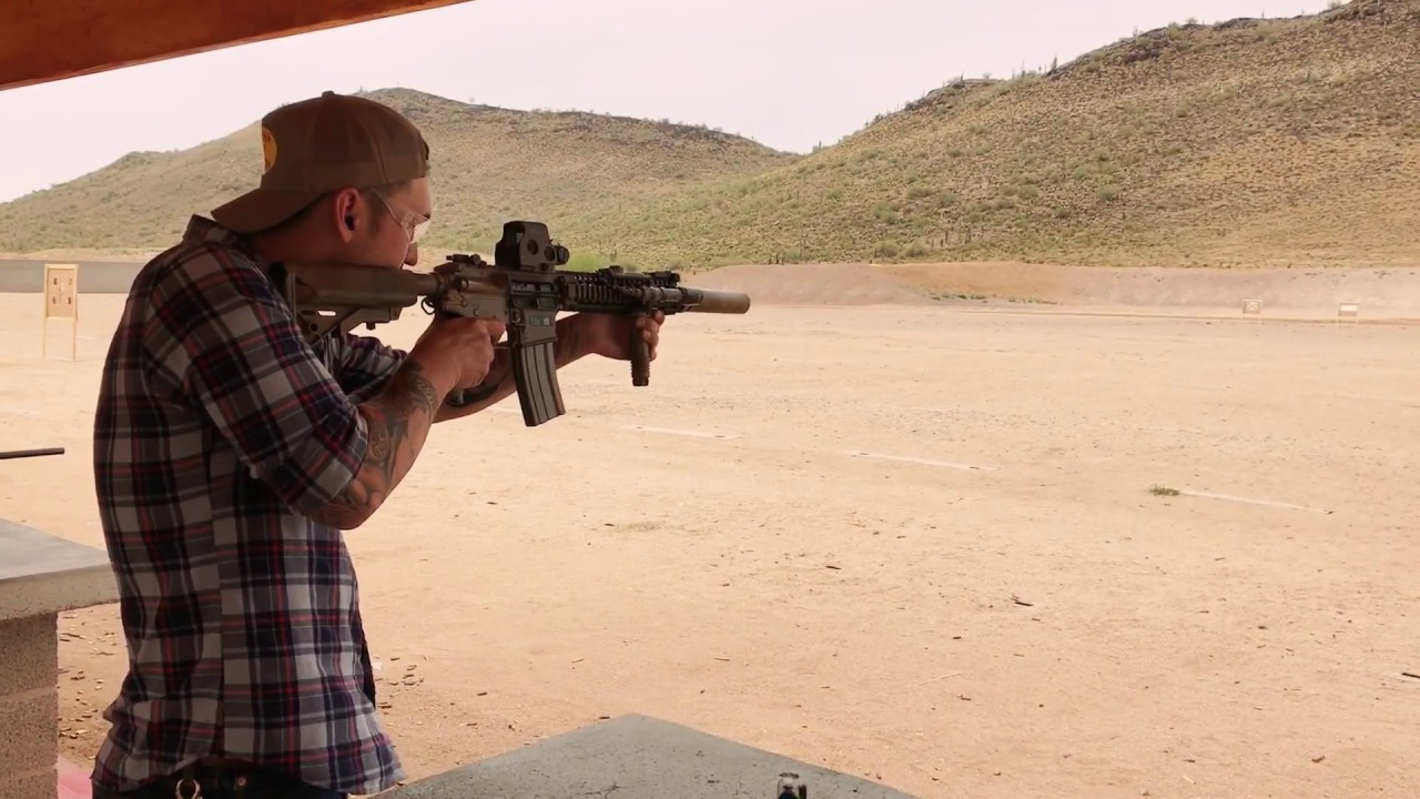Specwar K 556 first shots outdoors - YouTube