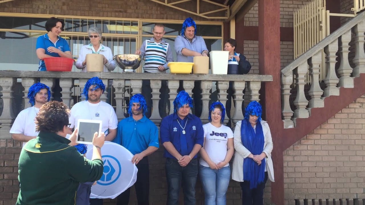 SANLAM Secunda accepts ice-bucket challenge - YouTube