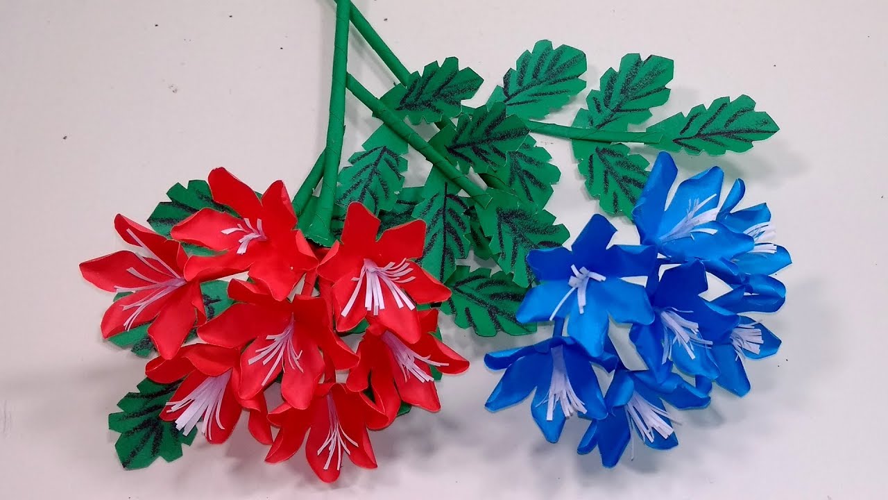 Stick Flower: Beautiful Stick Paper Flowers||Stick Flowers for ...