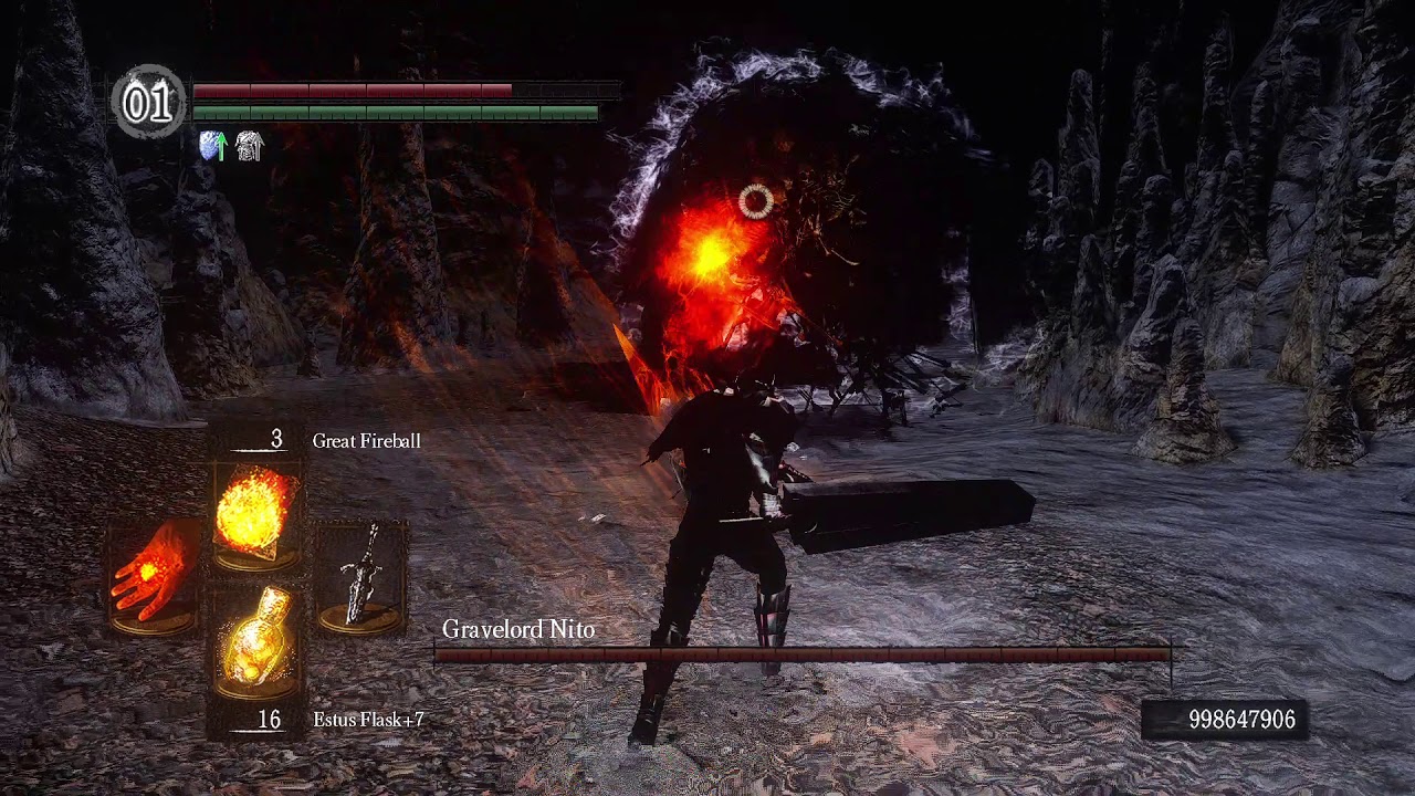 DARK SOULS - Playing As Berserker Armored Guts (Mod) vs. Gravelord Nito ...