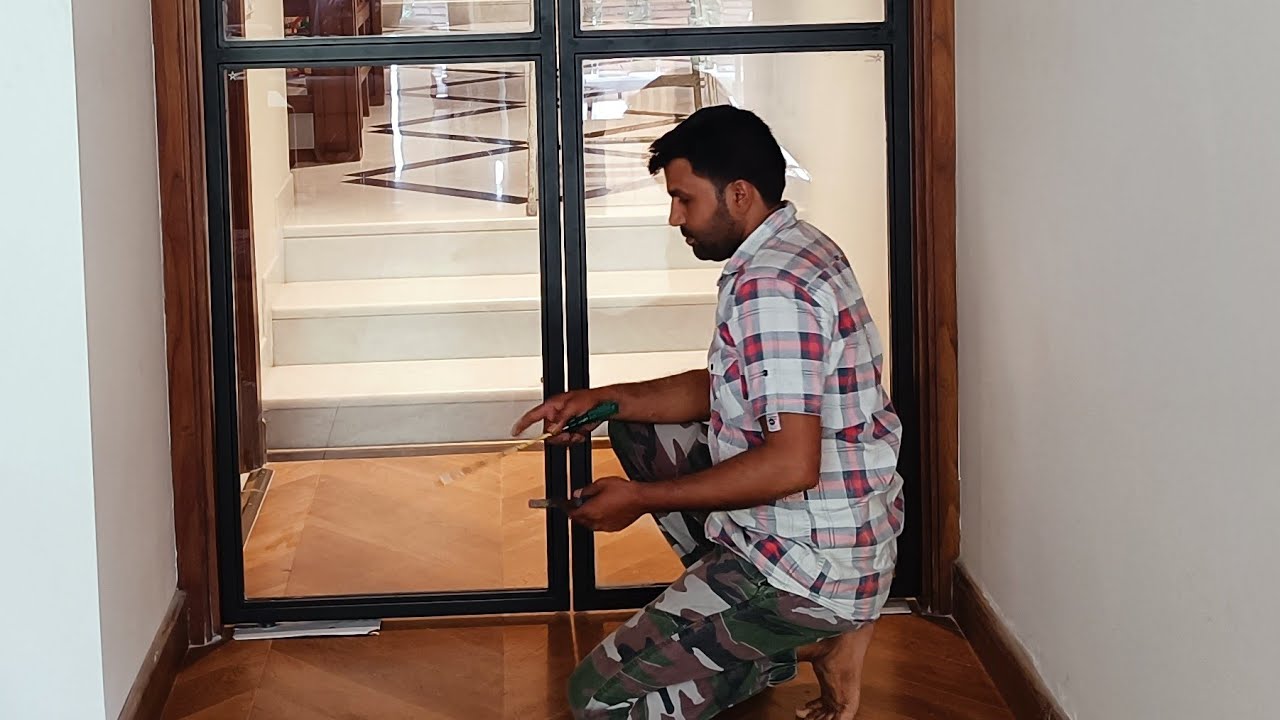 How to assemble floor spring installation - YouTube