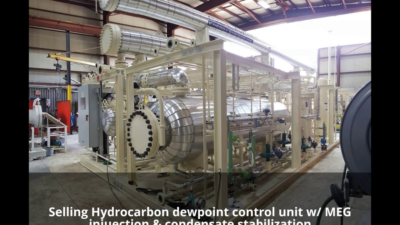 Hydrocarbon dewpoint control unit w/ MEG injuection & condensate ...