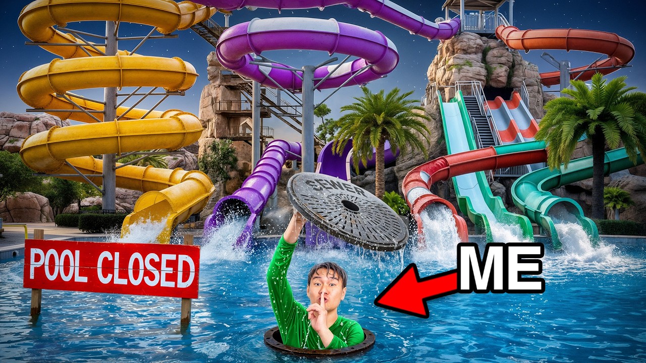 Last to Leave the Water Park Wins! - YouTube