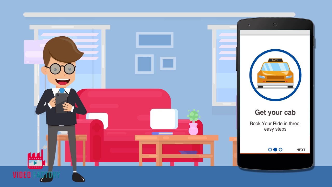 Motion Graphics Explainer Video for a car rental app - YouTube