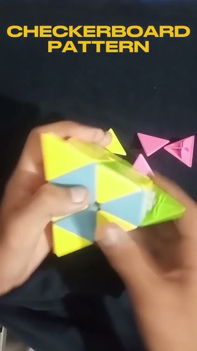 CHECKERBOARD PATTERN ON PYRAMINX CUBE 😎 - YouTube