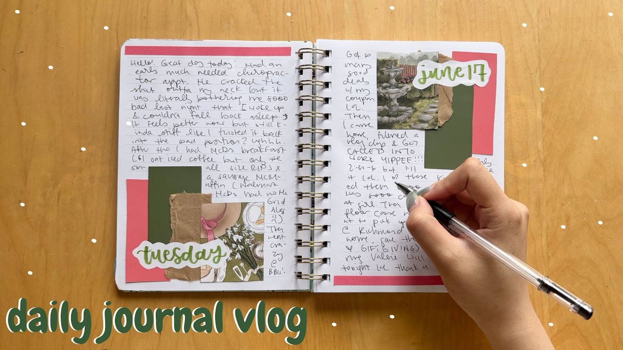 how i journal every day! | daily journal vlog - YouTube