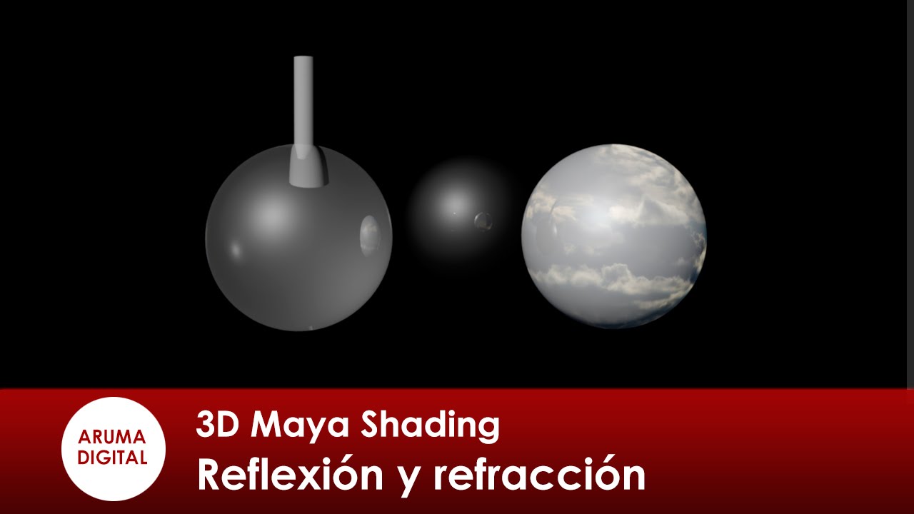 3D Maya 249 Shading Reflexion y refracción - YouTube