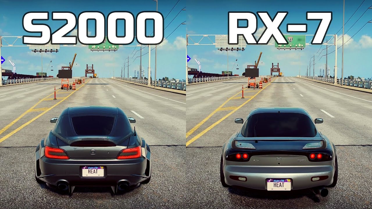 NFS Heat: Honda S2000 vs Mazda RX7 - Drag Race - YouTube