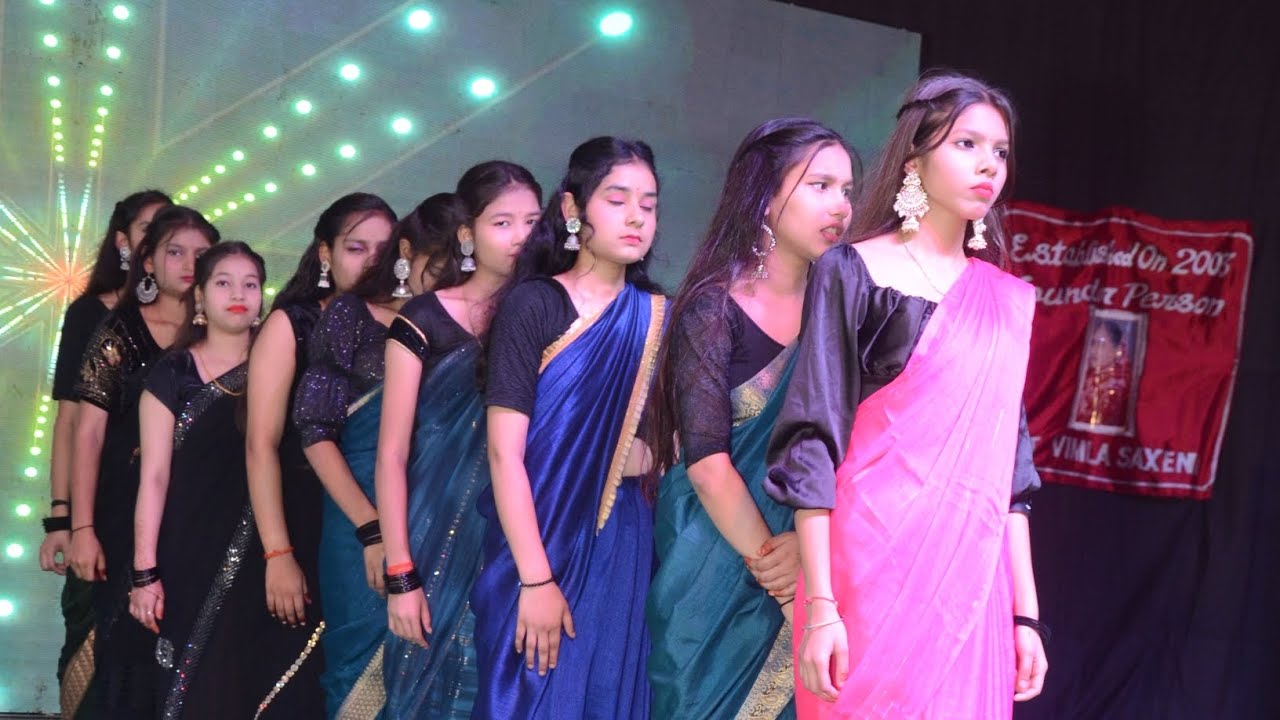 GIRLS' DANCE ANNUAL FUNCTION 9TH CLASS GLORIOUS PUBLIC SCHOOL MORENA M ...