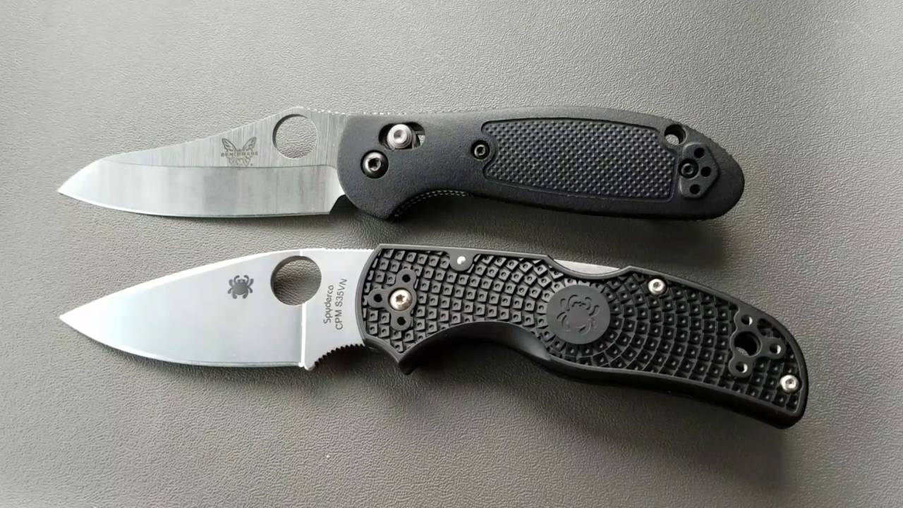 Spyderco Native 5 vs Benchmade 555 mini Griptillian - YouTube