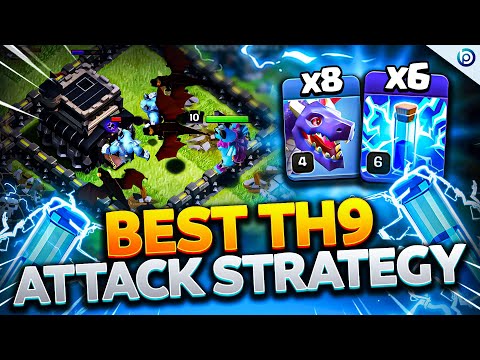 ZAP DRAGONS at TH9 is SIMPLE and BROKEN | Easiest Town Hall 9 Attack Strategy Clash of Clans