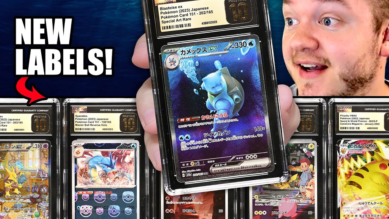 First CGC Pokemon Card Return w/ NEW LABELS! - YouTube