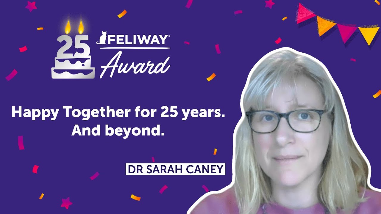 Sarah Caney is celebrating FELIWAY 25YEARS - YouTube