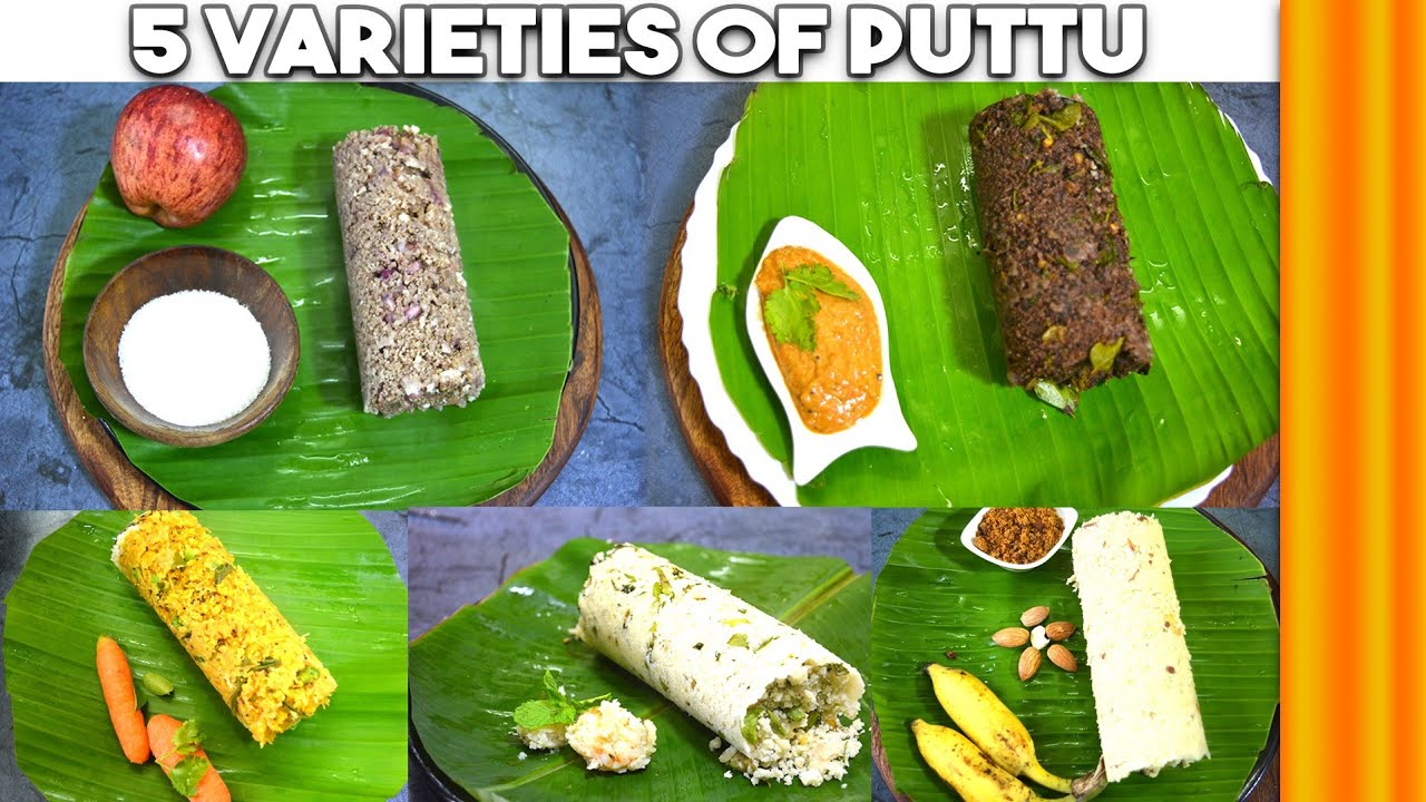 அசத்தலா 5 வகை புட்டு |Awesome 5 Puttu Recipes In Tamil|Amma samayal ...