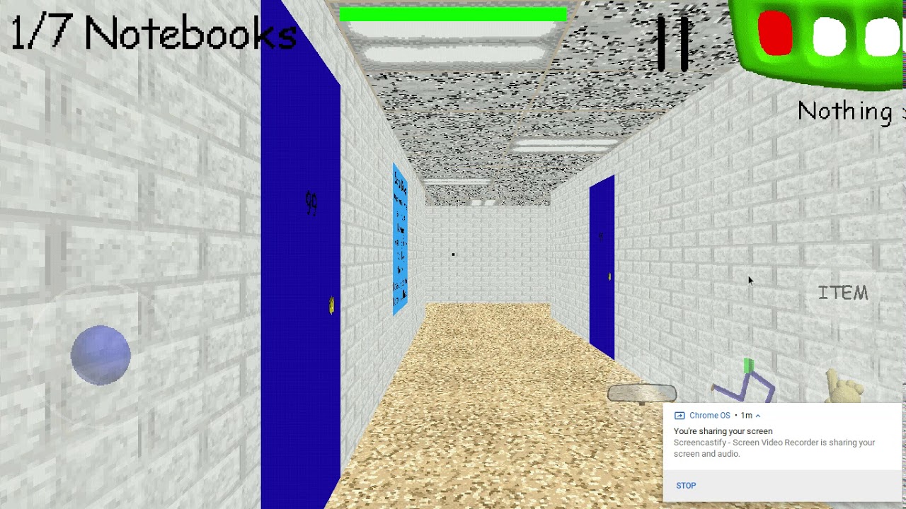 trying baldi's basics mobile on computer (harder than i thought) - YouTube