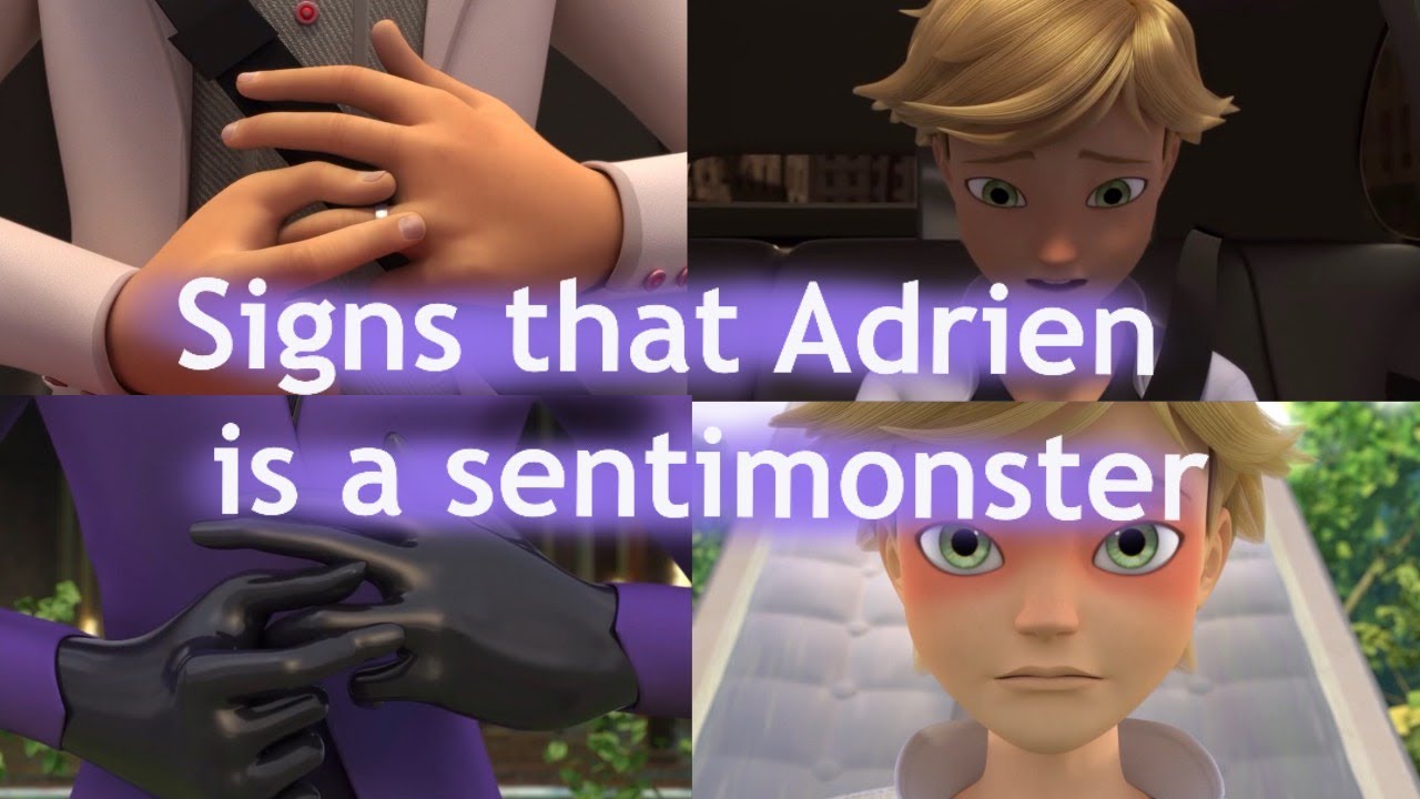 Signs that Adrien is a sentimonster | Miraculous ladybug theory - YouTube