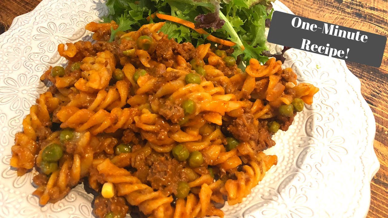 SLIMMING WORLD KEEMA PASTA I One-Minute Recipe! - YouTube