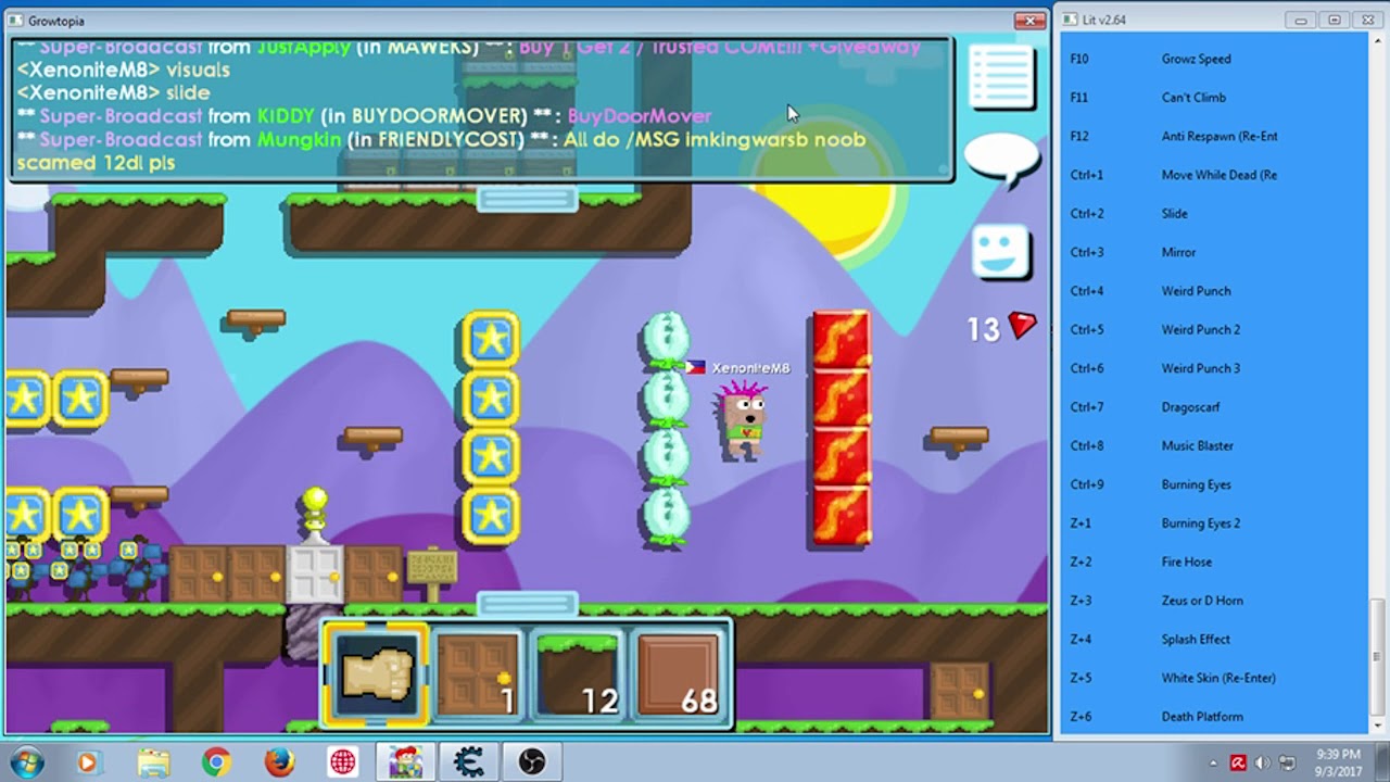 Growtopia | Lit Trainer v2.64 (32 BIT) (See Locked Doors) (REUPLOAD ...