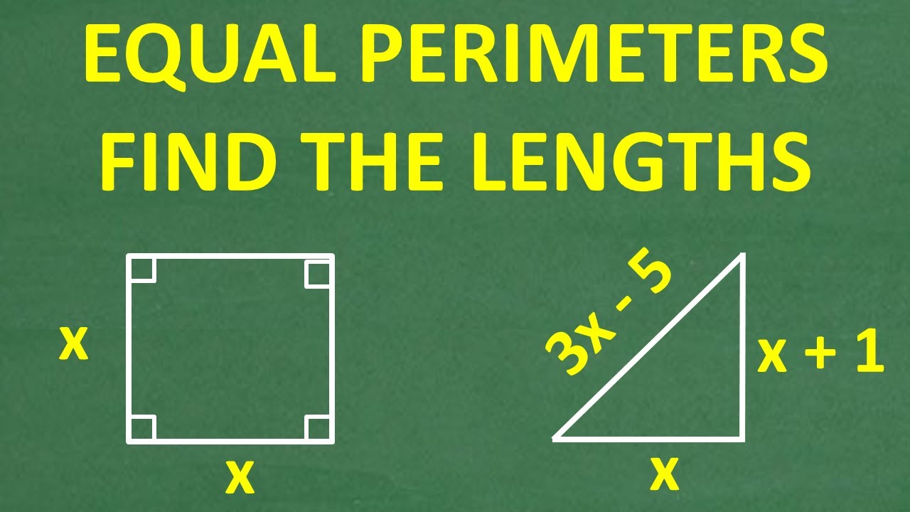 Algebra Meets Geometry | Solve for Missing Side Lengths of the Square ...
