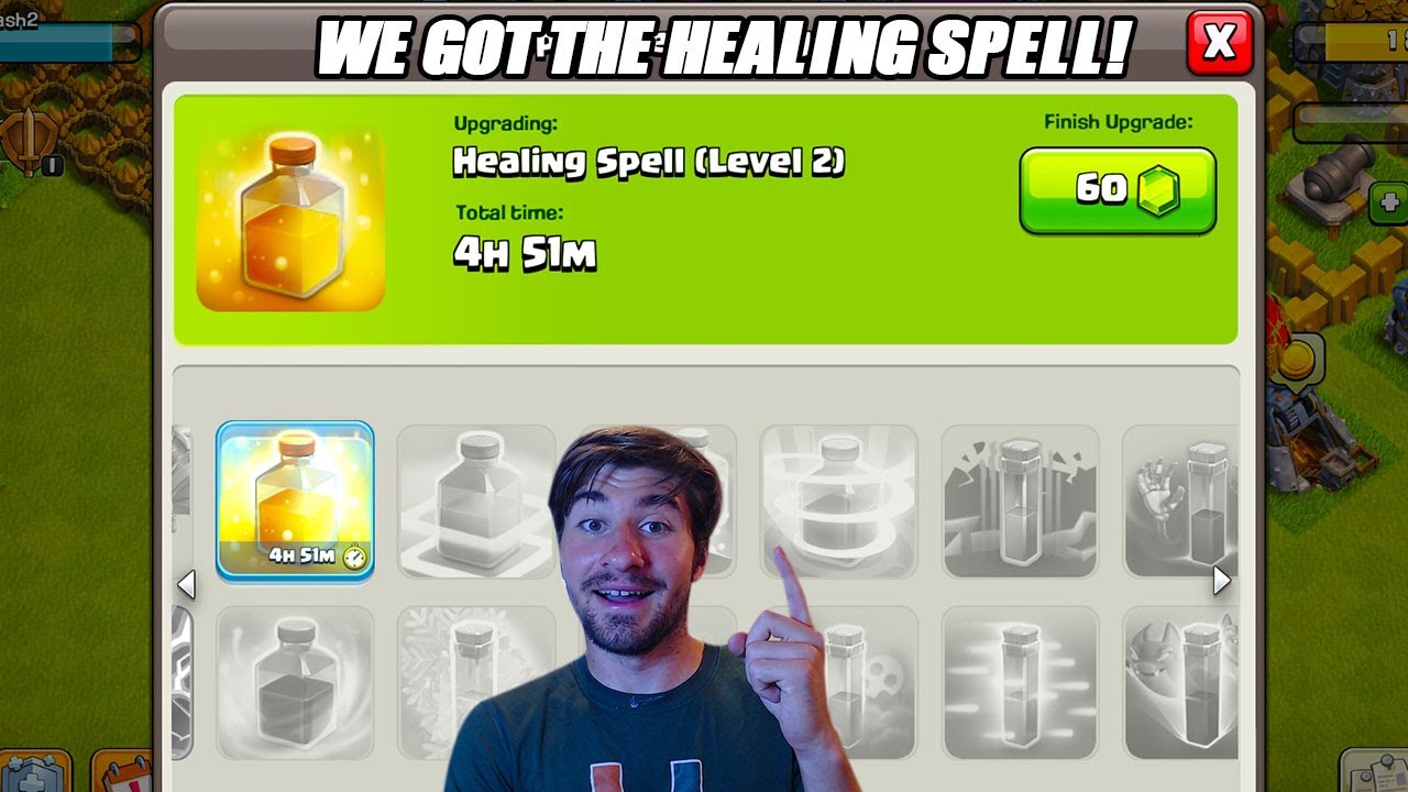 We Got The Healing Spell In Clash Of Clans! - F2P - YouTube