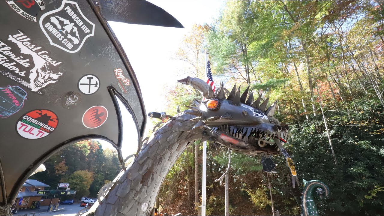 Tail of the Dragon US 129 in Fall. 2X speed. Filmed with GoPro MAX 360 ...