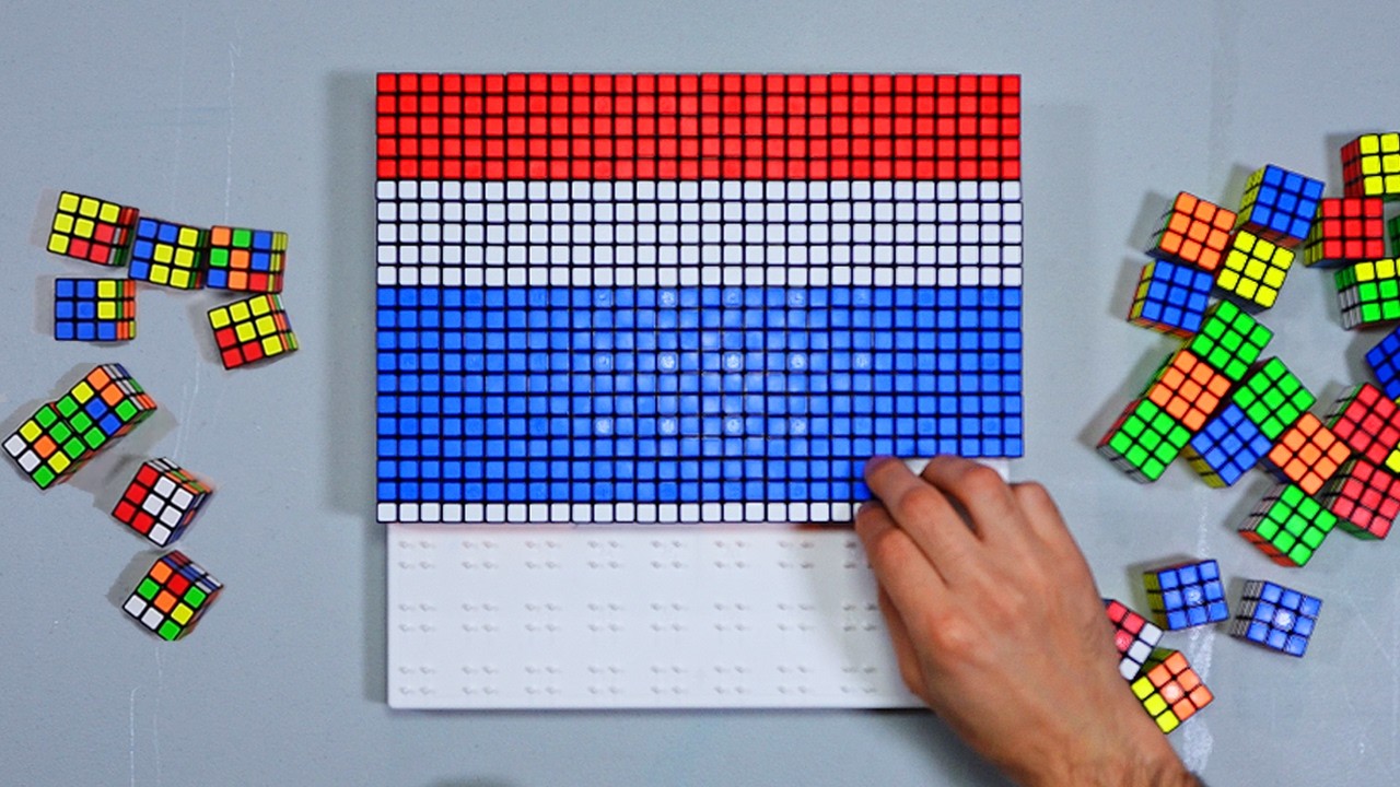 Creating Country Flags Using Rubik's Cubes (part 4) - YouTube