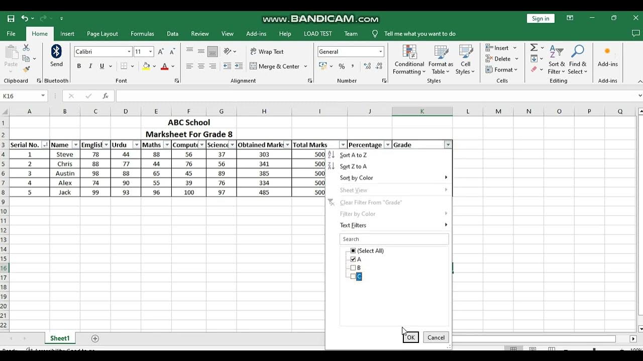 MSEXCEL-Sorting-Filtering-Conditional Formatting - YouTube