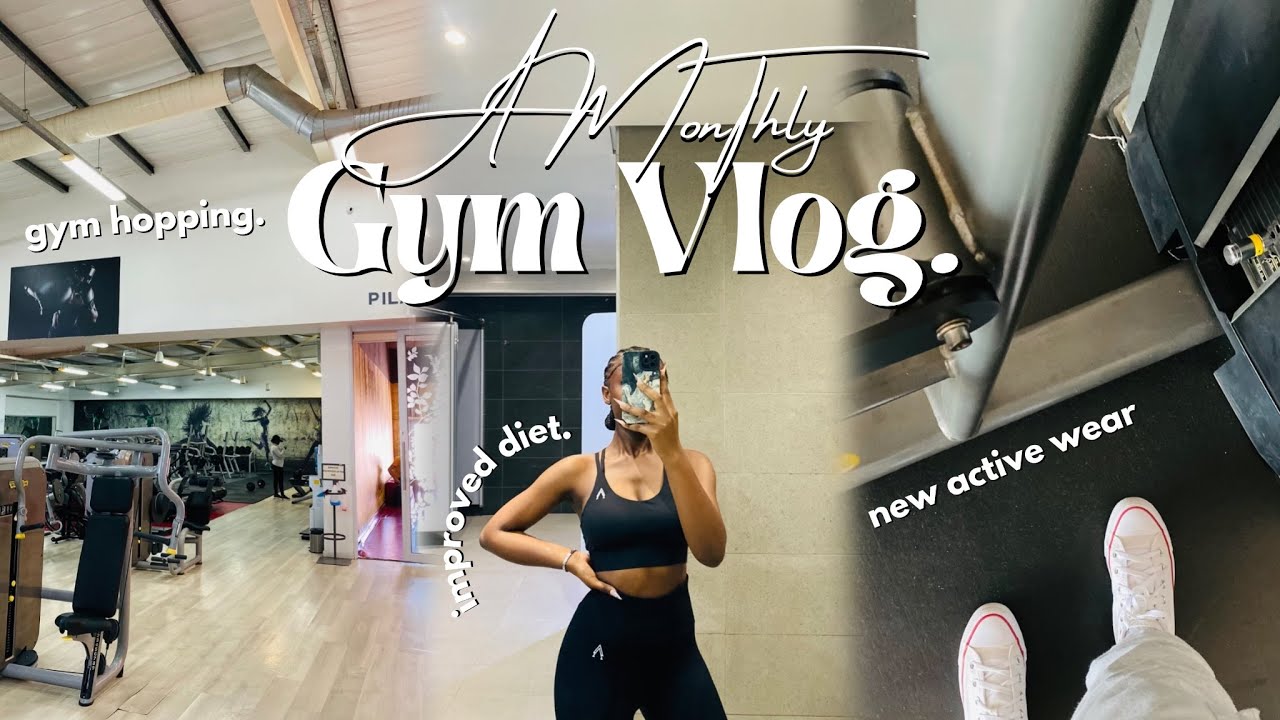 GYM VLOG: my first month in the gym + workout routine + new active wear ...