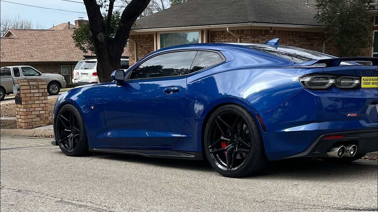 19 Camaro ss Bc coilovers - YouTube