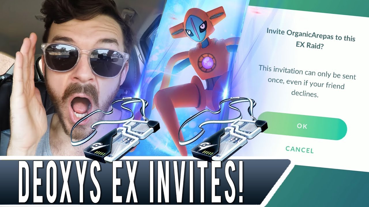 Invite One Ultra Friend to EX Raids! *DEOXYS EX RAID PASS WAVE* New ...