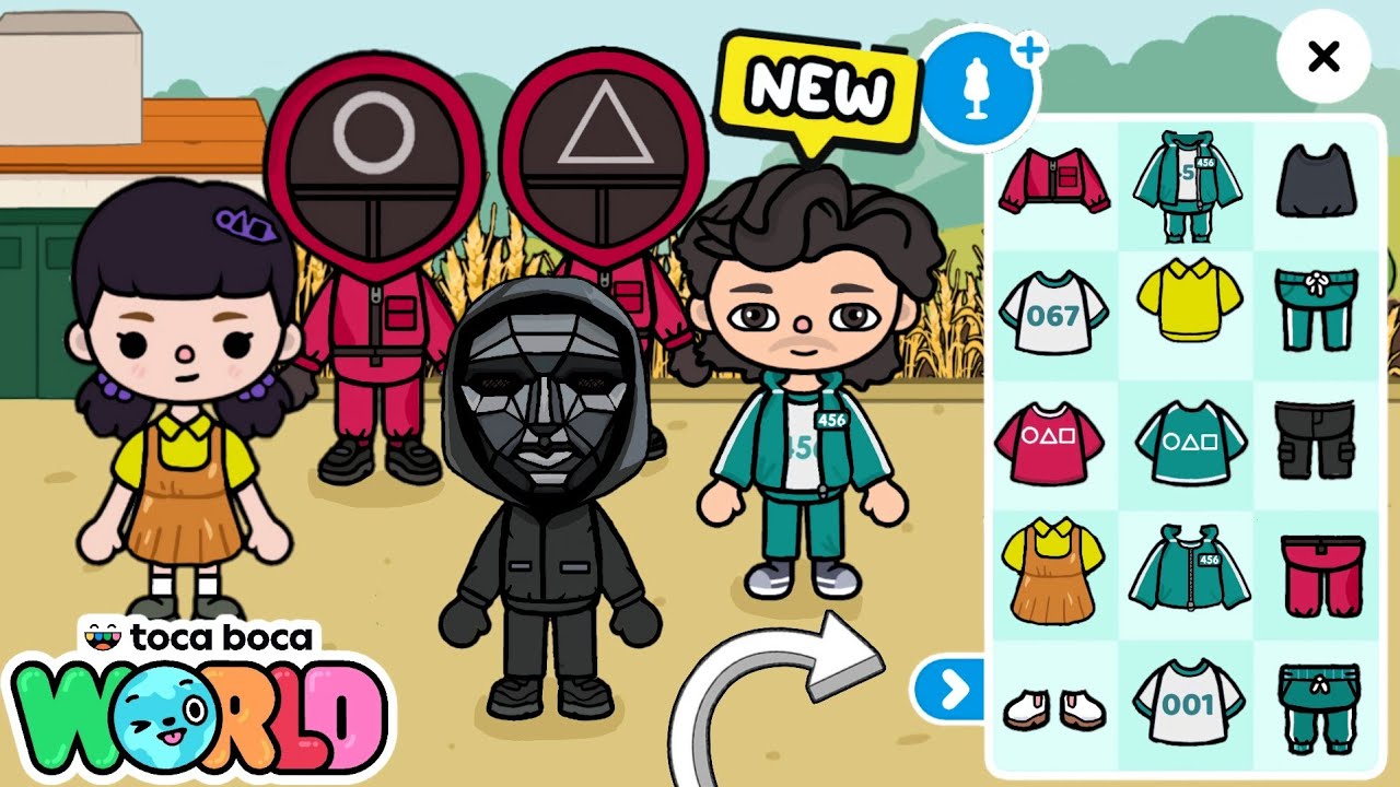 SQUID GAME OUTFITS DISGN !😱🤔 Is this the new secret? Toca boca update ...