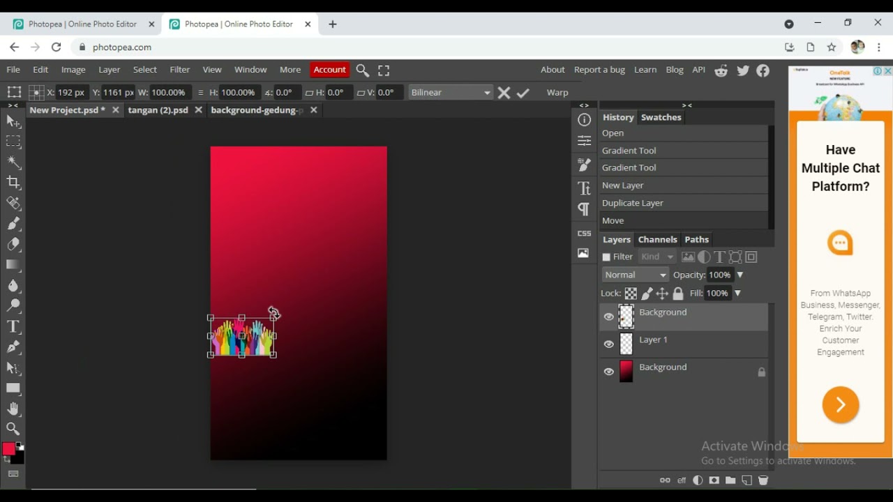 Menggunakan Photopea dalam Pembuatan Poster || Kelas 6 || Photopea ...