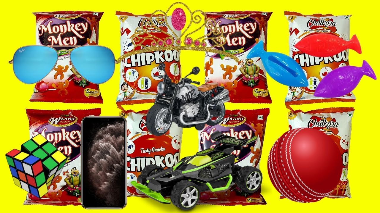 4 Snacks In Big Collations/ Free Gift Inside.( खिलौने और गैजेट ...