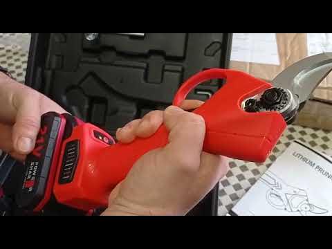 Электро секатор садовый сучкорез кусторез аккумуляторный - YouTube