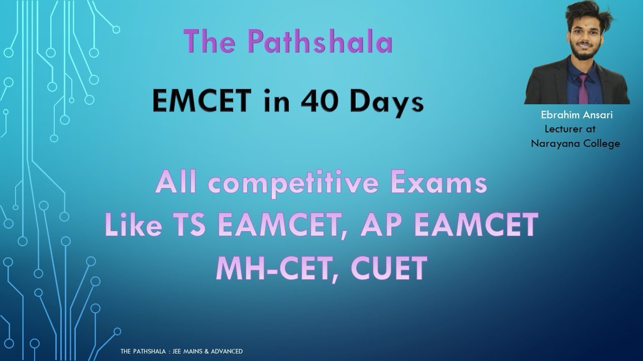 Emcet in 40 days (CRASH COURSE) - YouTube