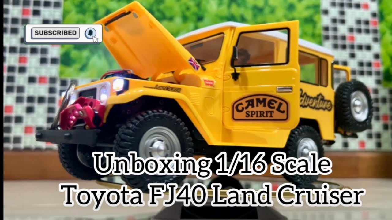 Unboxing 1/16 Scale Toyota FJ40 Land Cruiser 4x4 Offroad RC Crawler ...