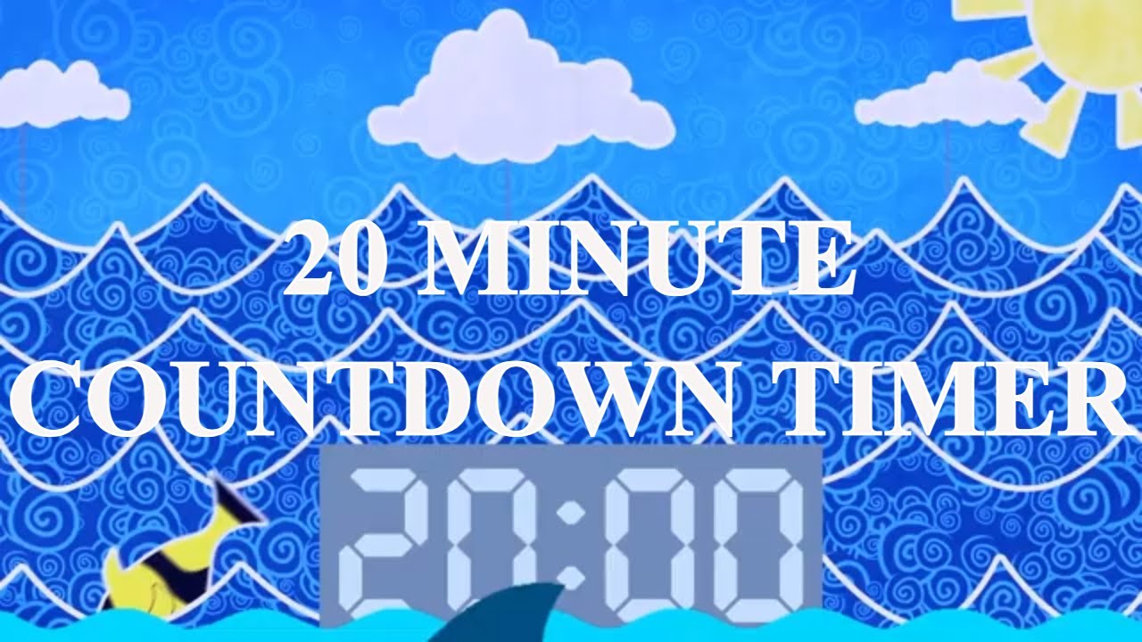 Lofi 20 Minute Countdown Ocean Timer for Classroom, Home or Games - YouTube