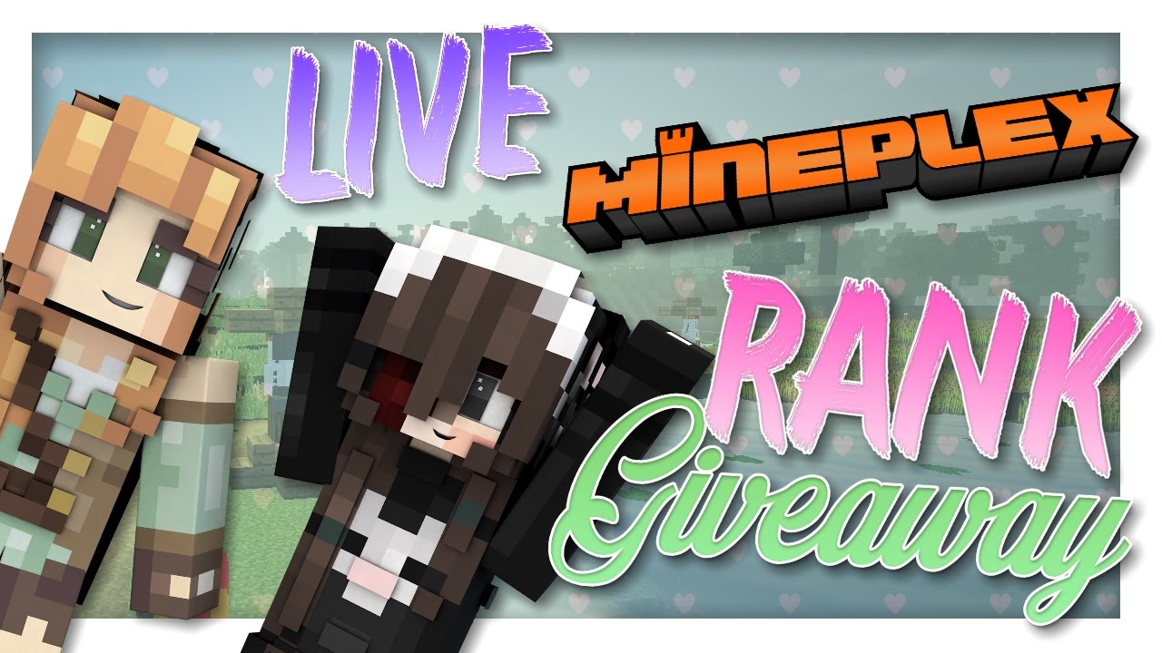 MINEPLEX RANK GIVEAWAY - Contest Over -- Pre-Streamed - YouTube
