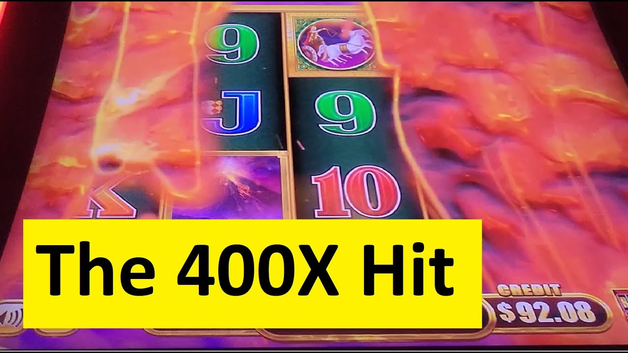 Huge Win on Pompeii Rising Jackpots Slot! Aristocrat Game - YouTube