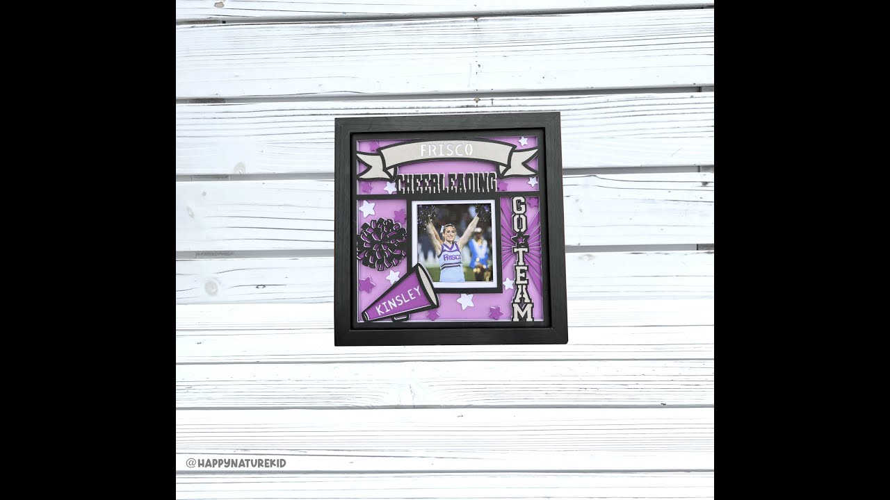 Cheerleading shadow box tutorial - YouTube