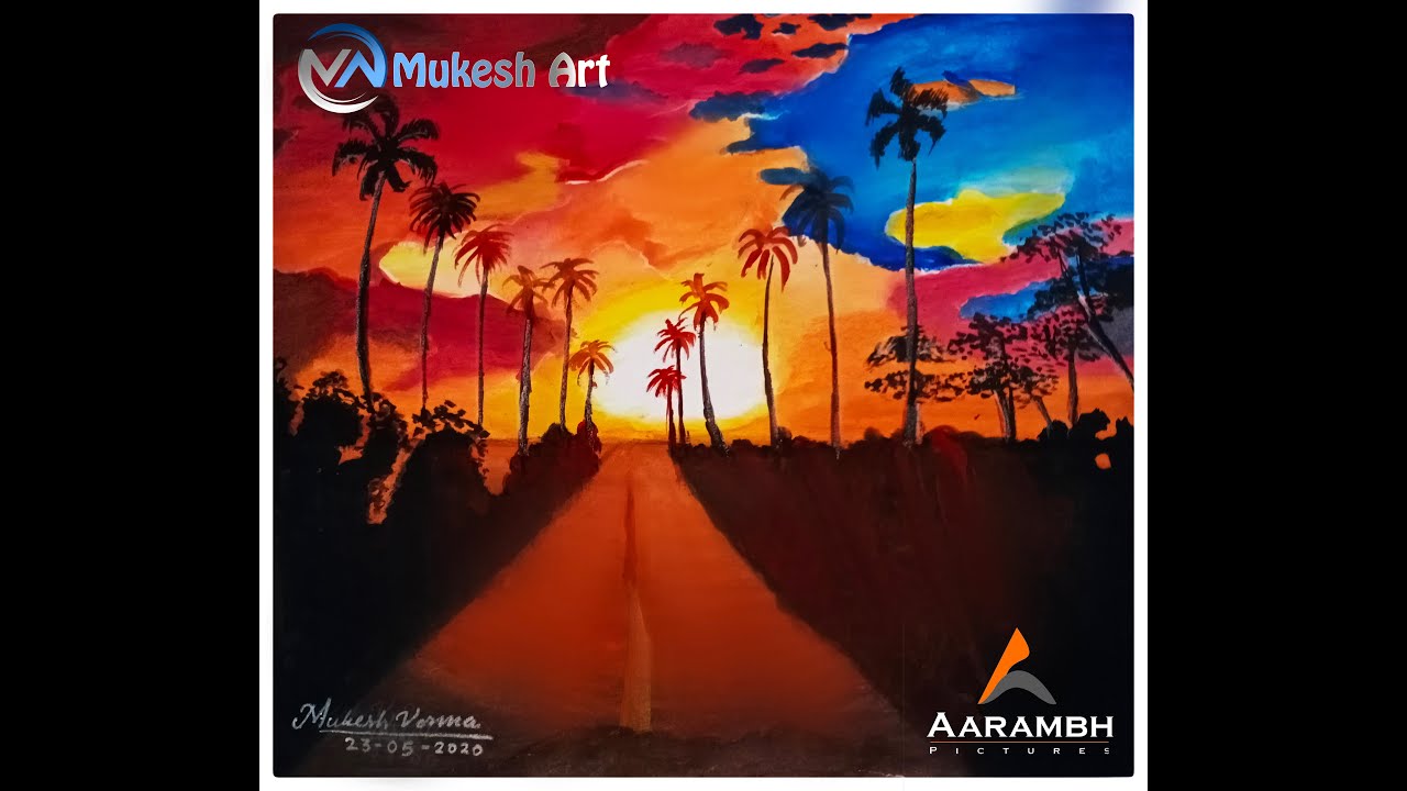 How to paint a simple Scenario | Watercolour painting for begainners ...