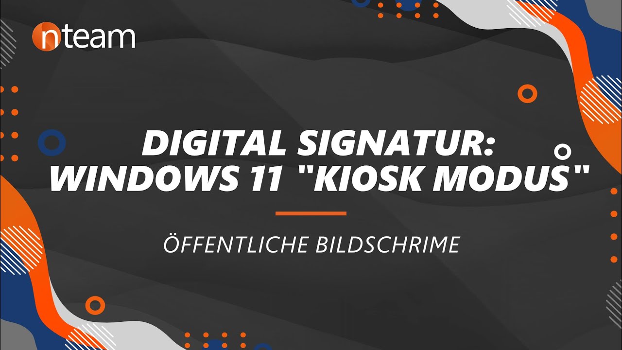 SECURITY : Windows Kiosk Modus - YouTube