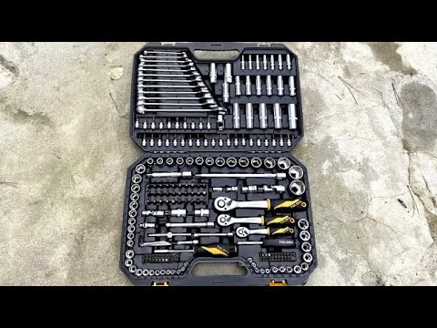 TOLSEN 216pcs Socket Set kit Chrome Vanadium - YouTube
