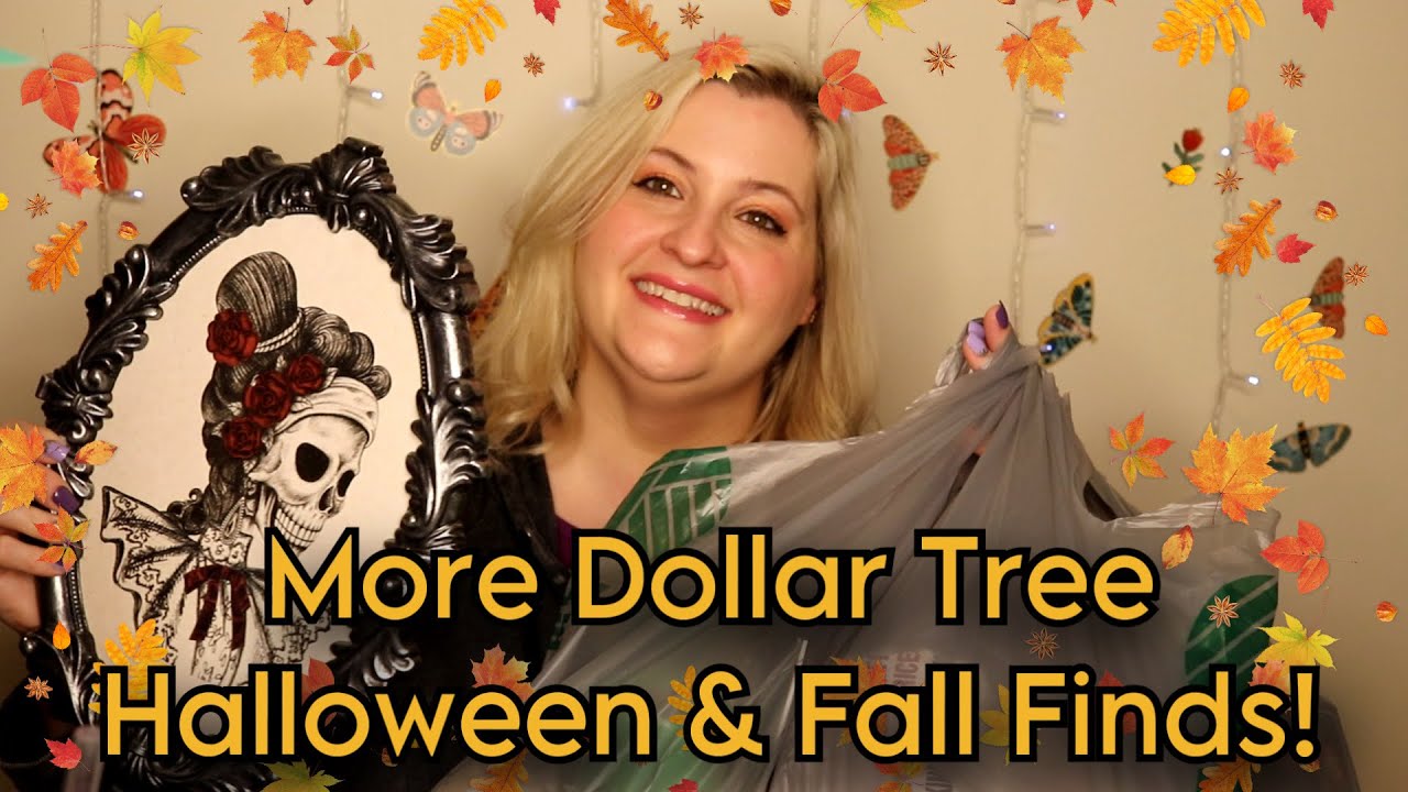 Another FUN Halloween & Fall Dollar Tree Haul 2023 | Decor, Crafting ...