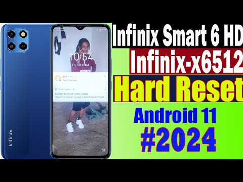 Infinix smart 6HD hard reset | infinix 6512 factory reset unlock ...