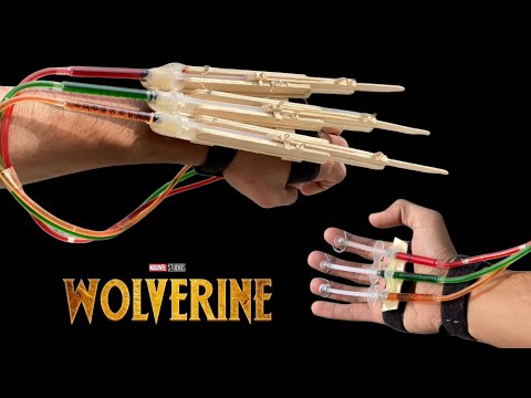 X-Man WOLVERINE Claws Fully automatic DIY tutorial | Popsicle sticks