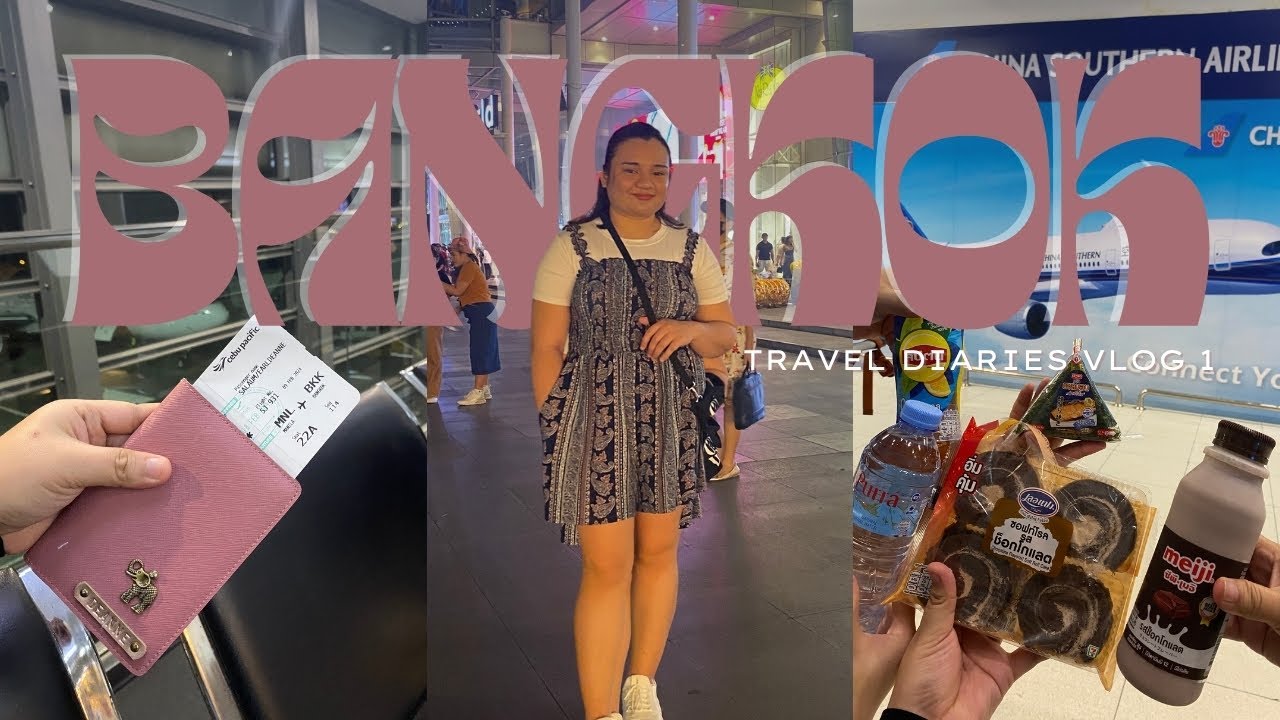 FIRST AIRPLANE RIDE ️| DGT-MNL- BKK| DAY 1 IN BANGKOK| DEEYANNE ADVENTURES💜 - YouTube