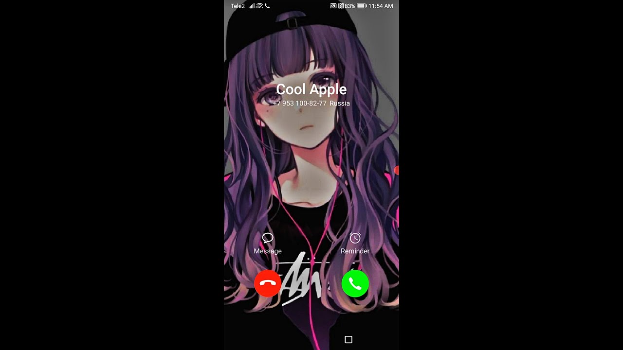 Anime calling screen recording - YouTube