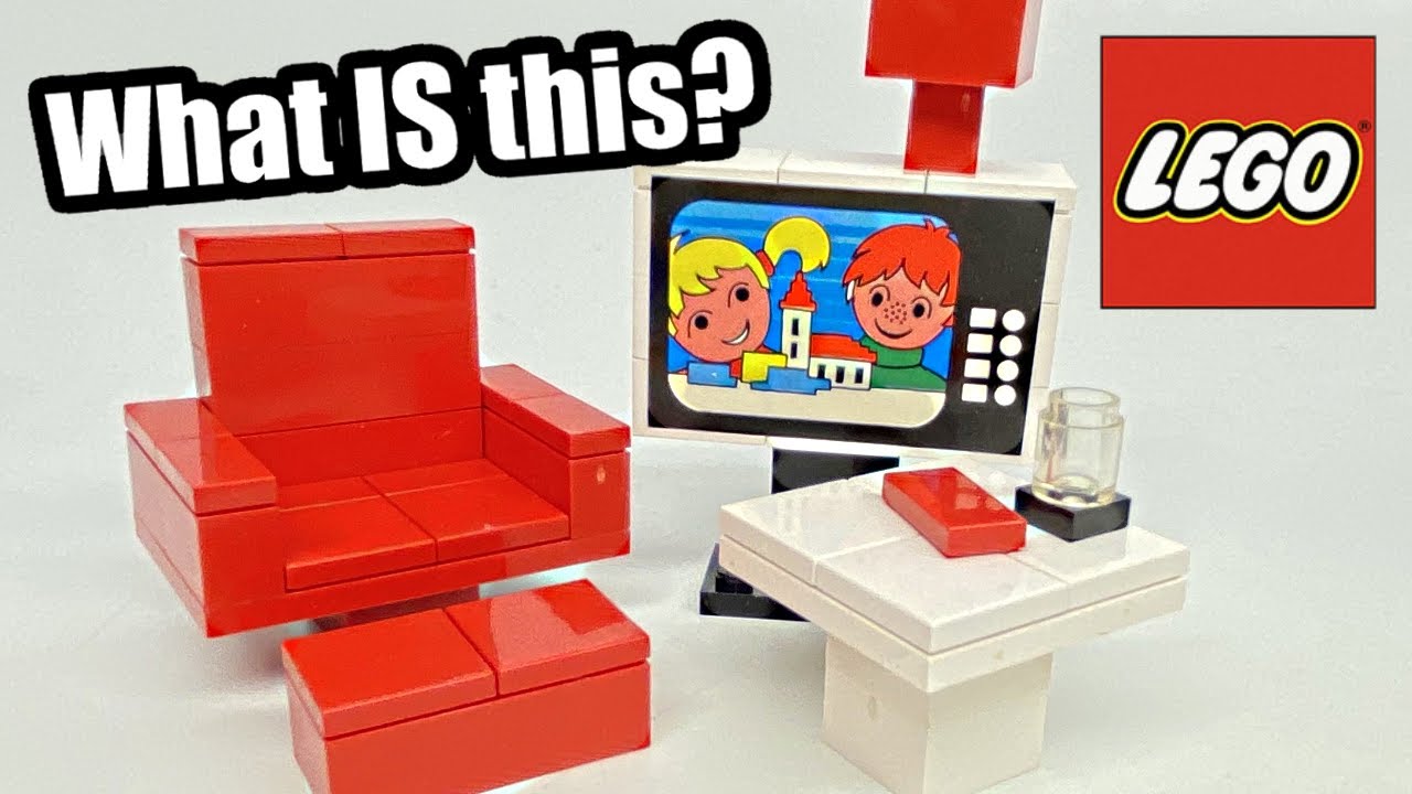 Rare LEGO Homemaker Color TV and Chair review! 1974 set 274! - YouTube